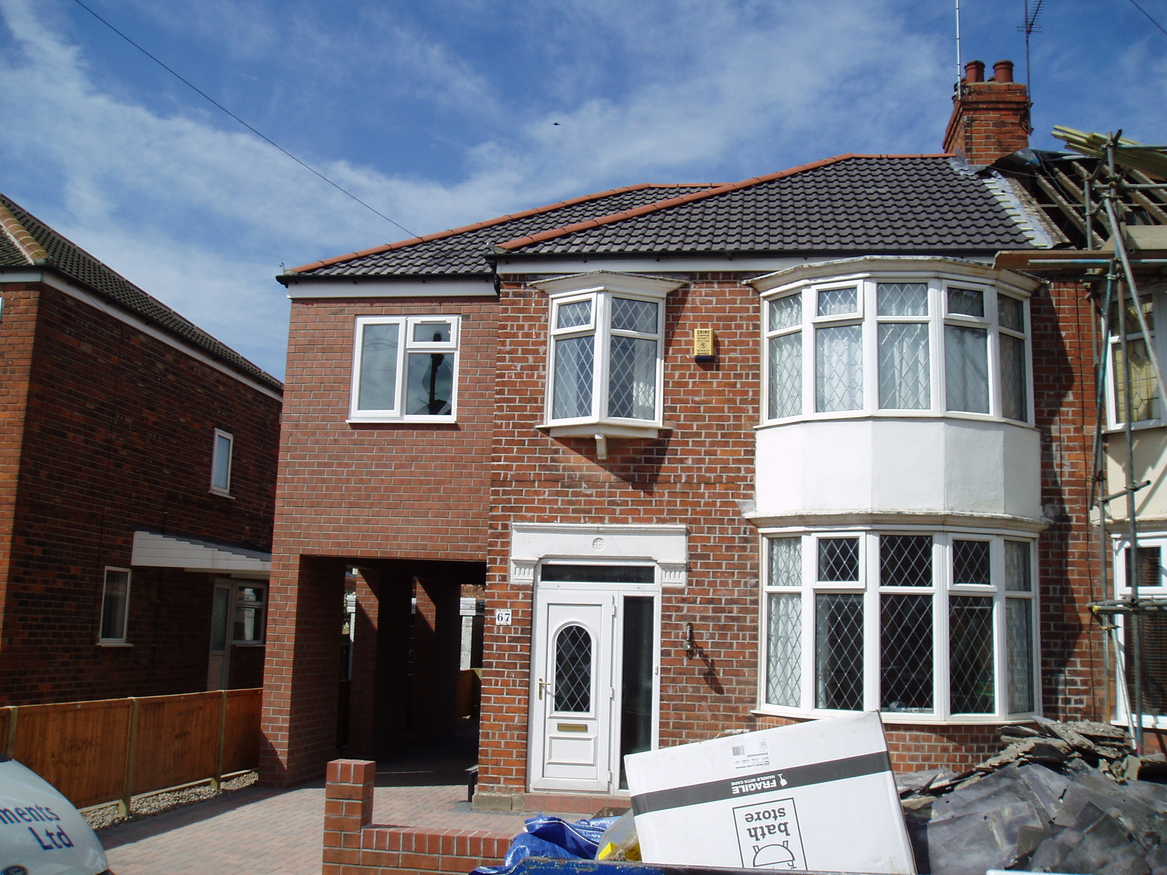 Double Drive Through Home Extension building work, Riversdale Hull ...